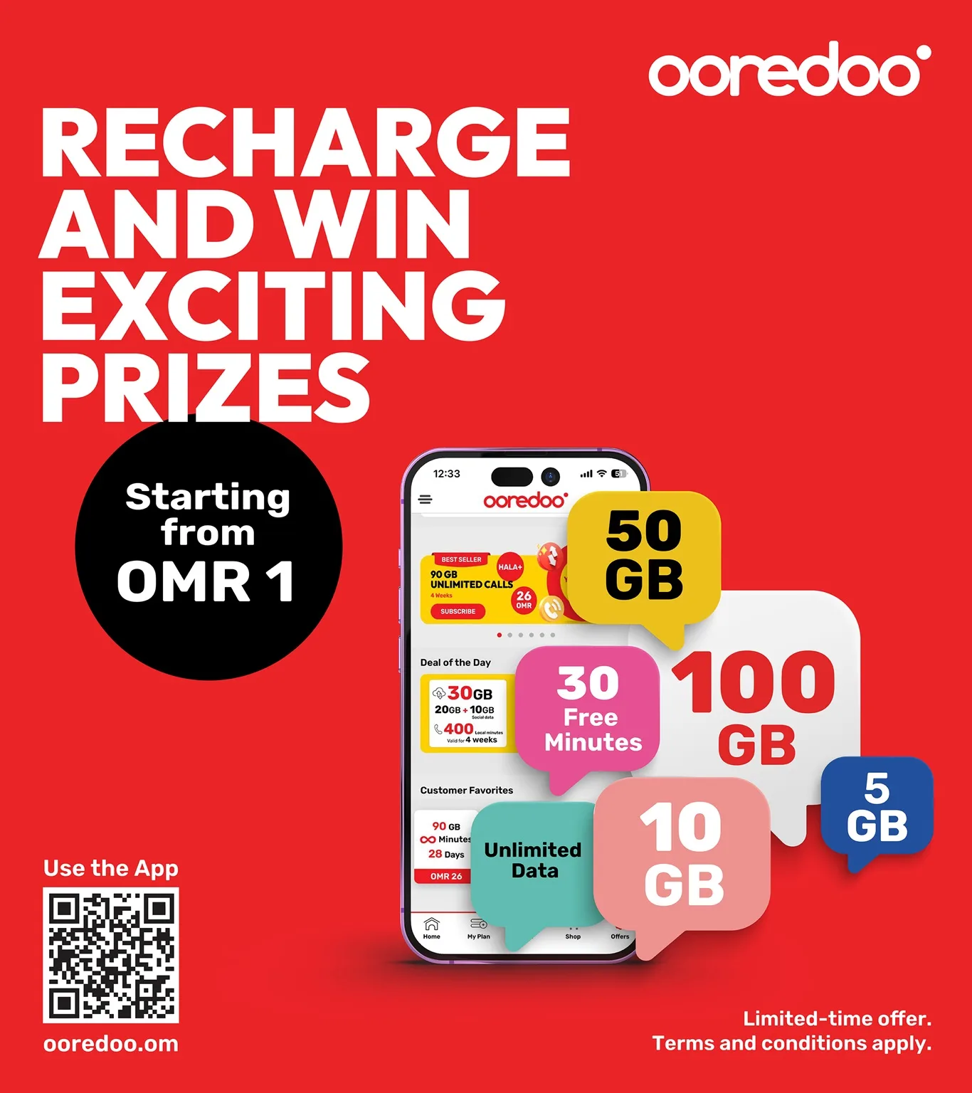 Recharge. Win. Repeat! Only with Ooredoo - Ooredoo Oman